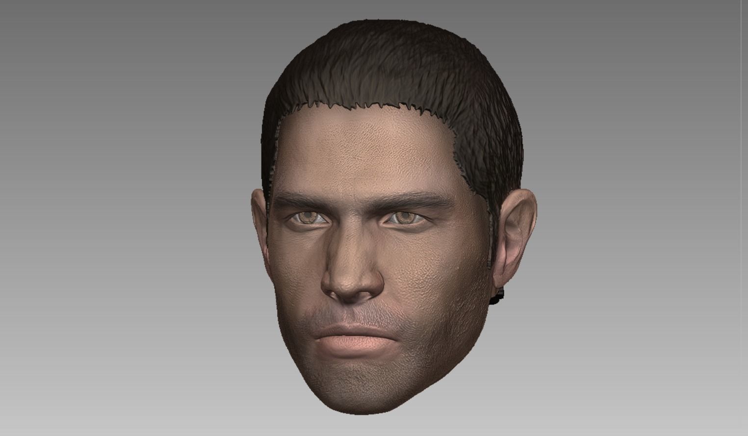 ONE12 SCALE HEAD - Chris Redfield- RE6 3D print model 3D model 3D ...