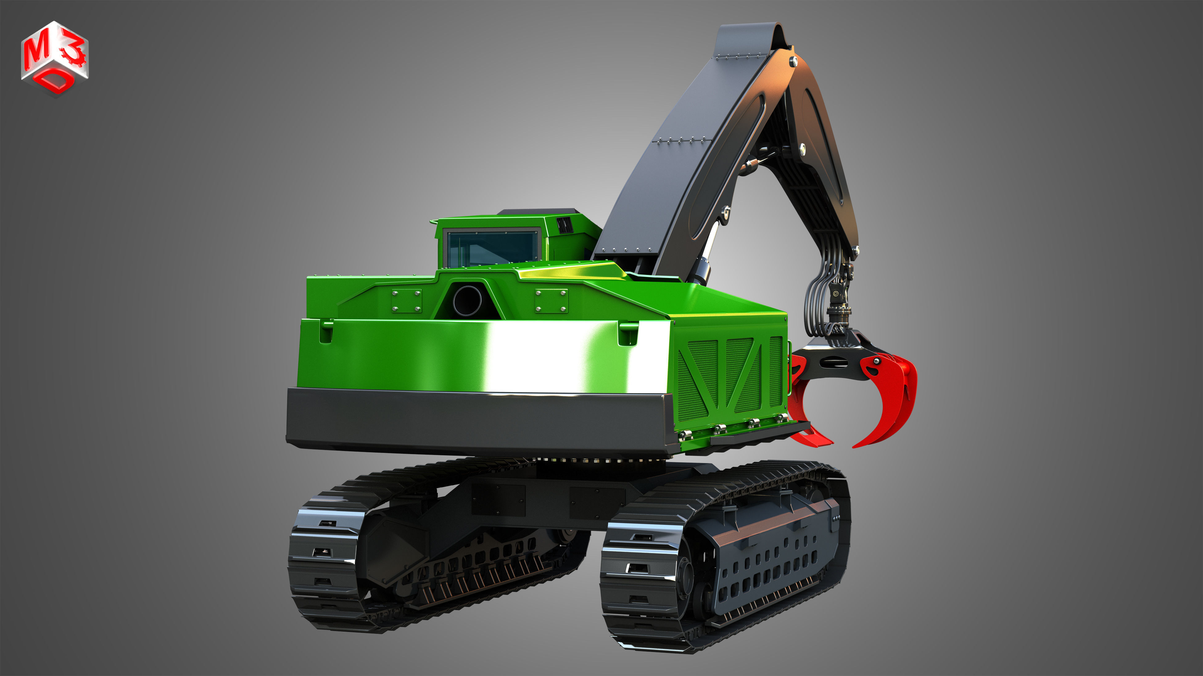 953MH Tracked Log Loader 3D model | CGTrader
