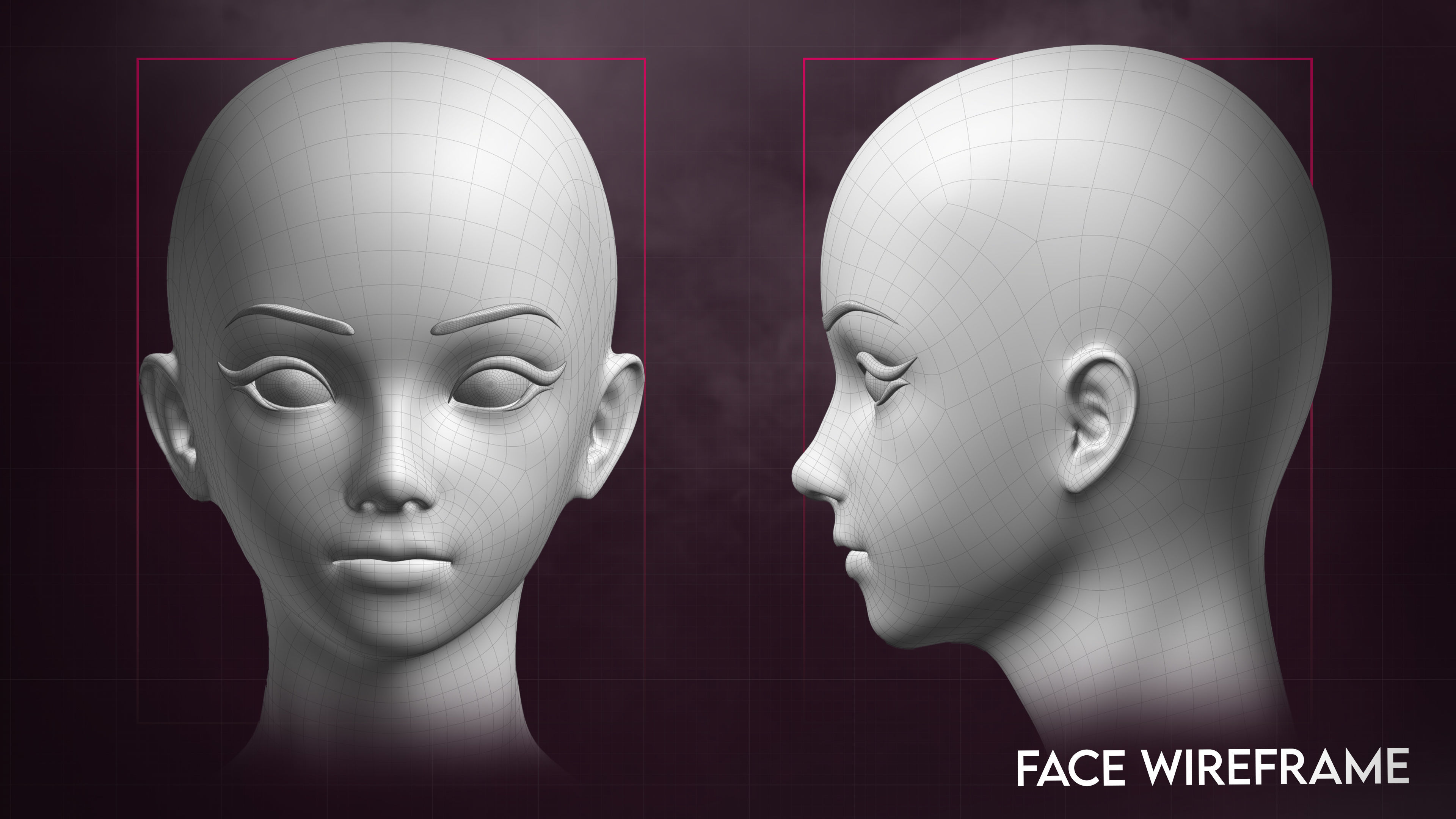 3D model Female Base Mesh - White Blossom VR / AR / low-poly | CGTrader
