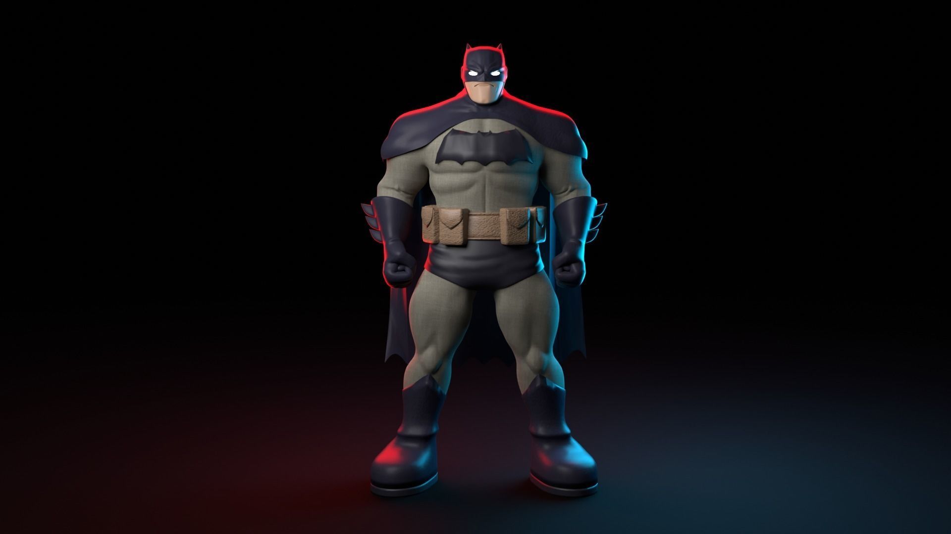 Batman 3D Model character 3D model rigged | CGTrader