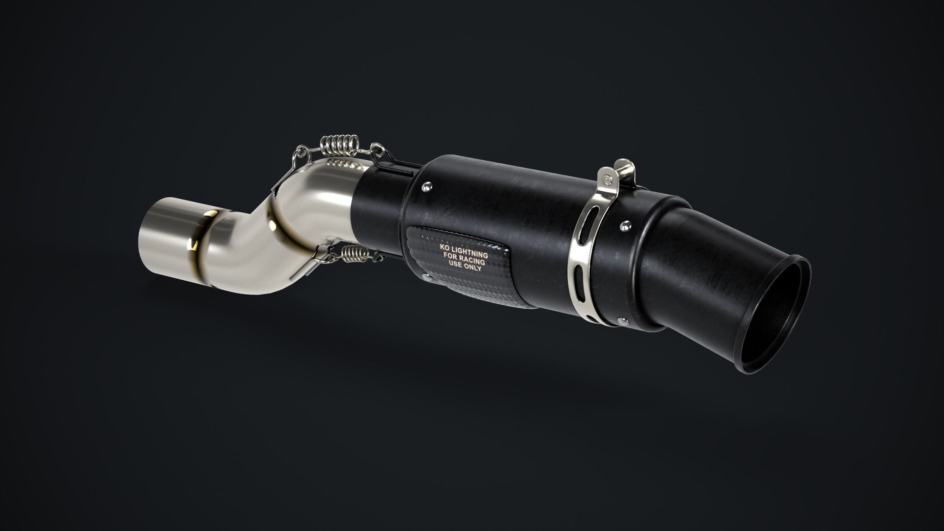 3D model Exhaust Muffler Black VR / AR / low-poly | CGTrader