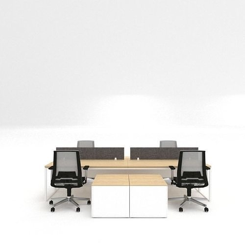 System Furniture Table and Chair 3D model | CGTrader
