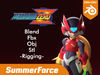 Zero - Megaman Zero 3D model rigged | CGTrader