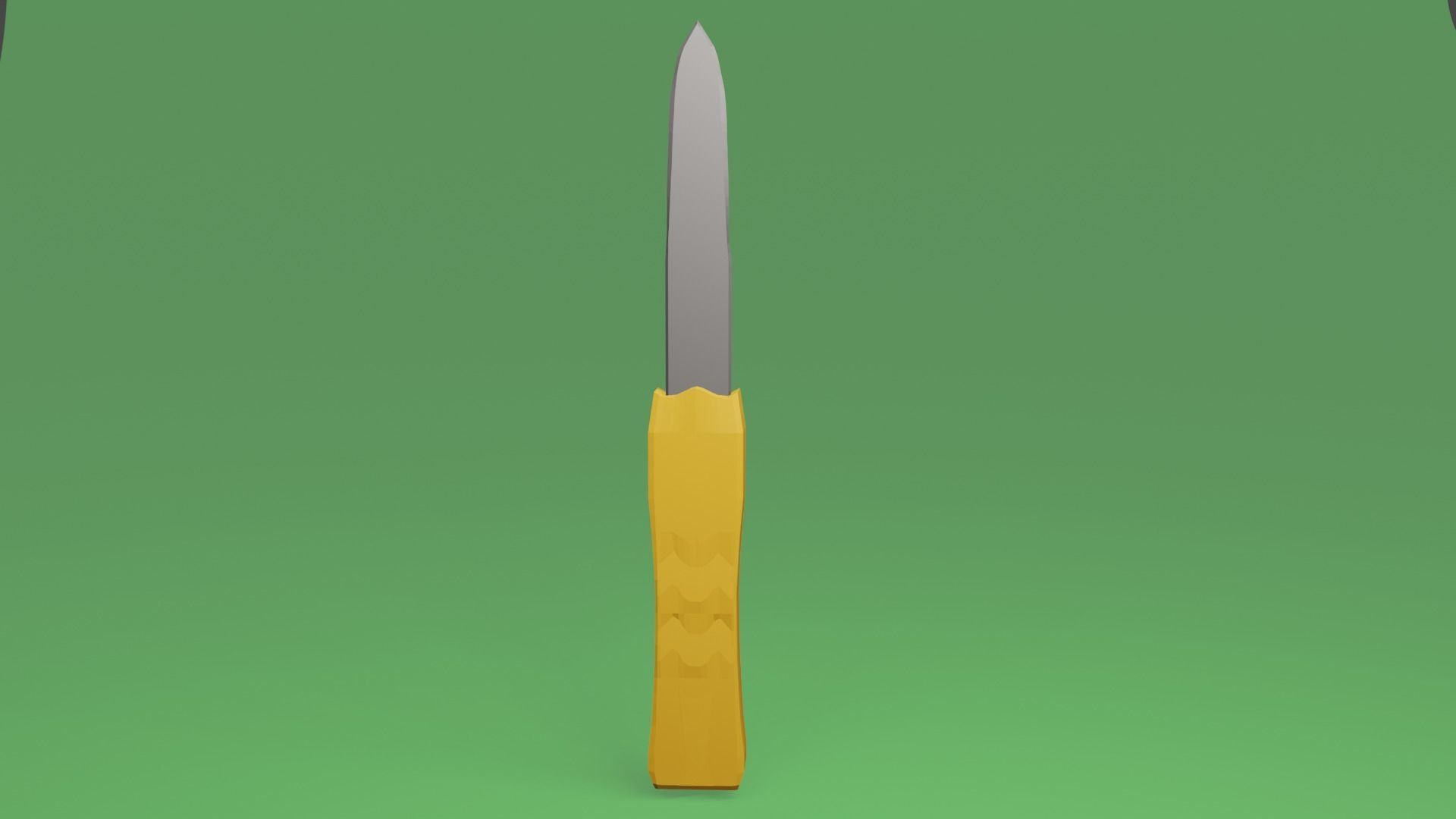 3D model frontal knife VR / AR / low-poly | CGTrader