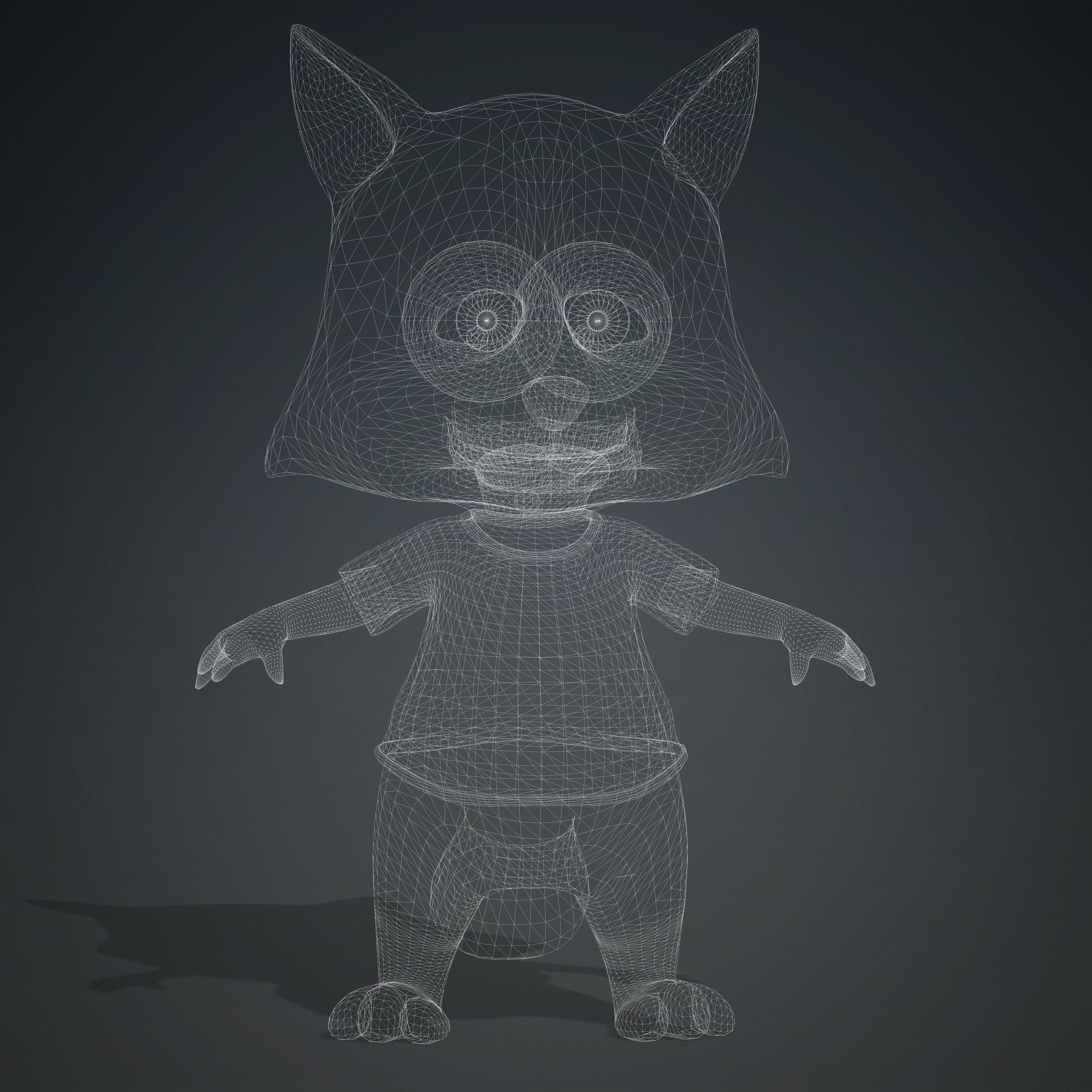 3D model Humanoid Cat VR / AR / low-poly | CGTrader