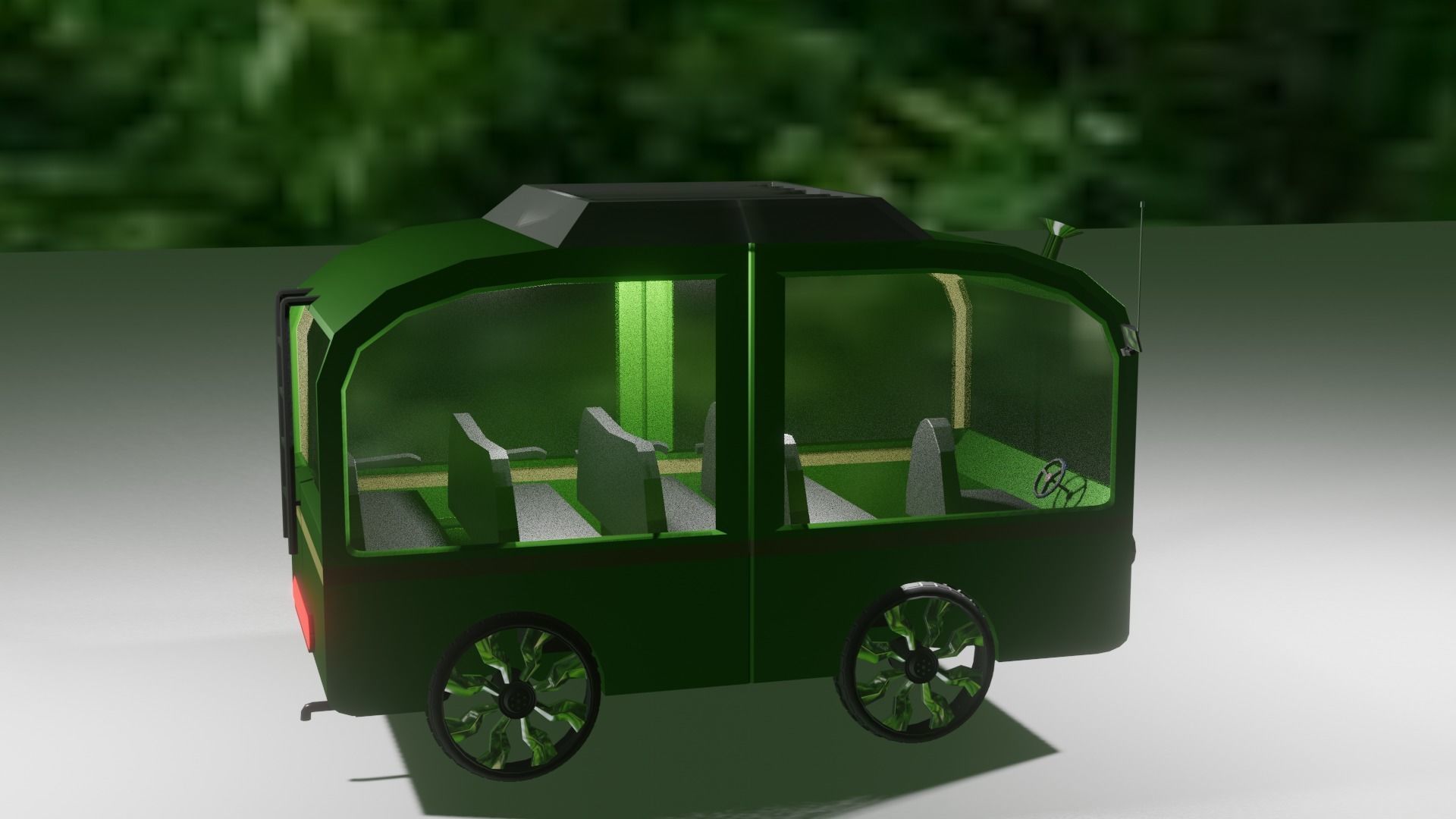 Cartoon Bus free 3D model | CGTrader