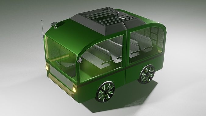 Cartoon Bus free 3D model | CGTrader