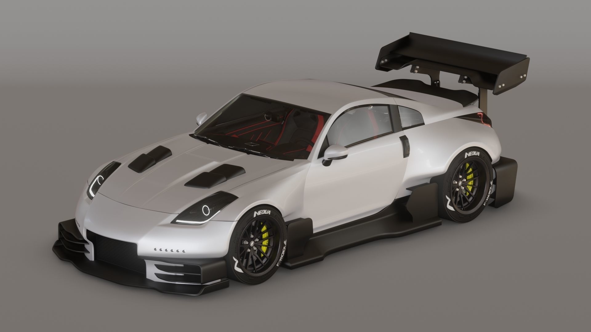 Nissan 350Z Hill Climb Wide Body Kit 3D model | CGTrader