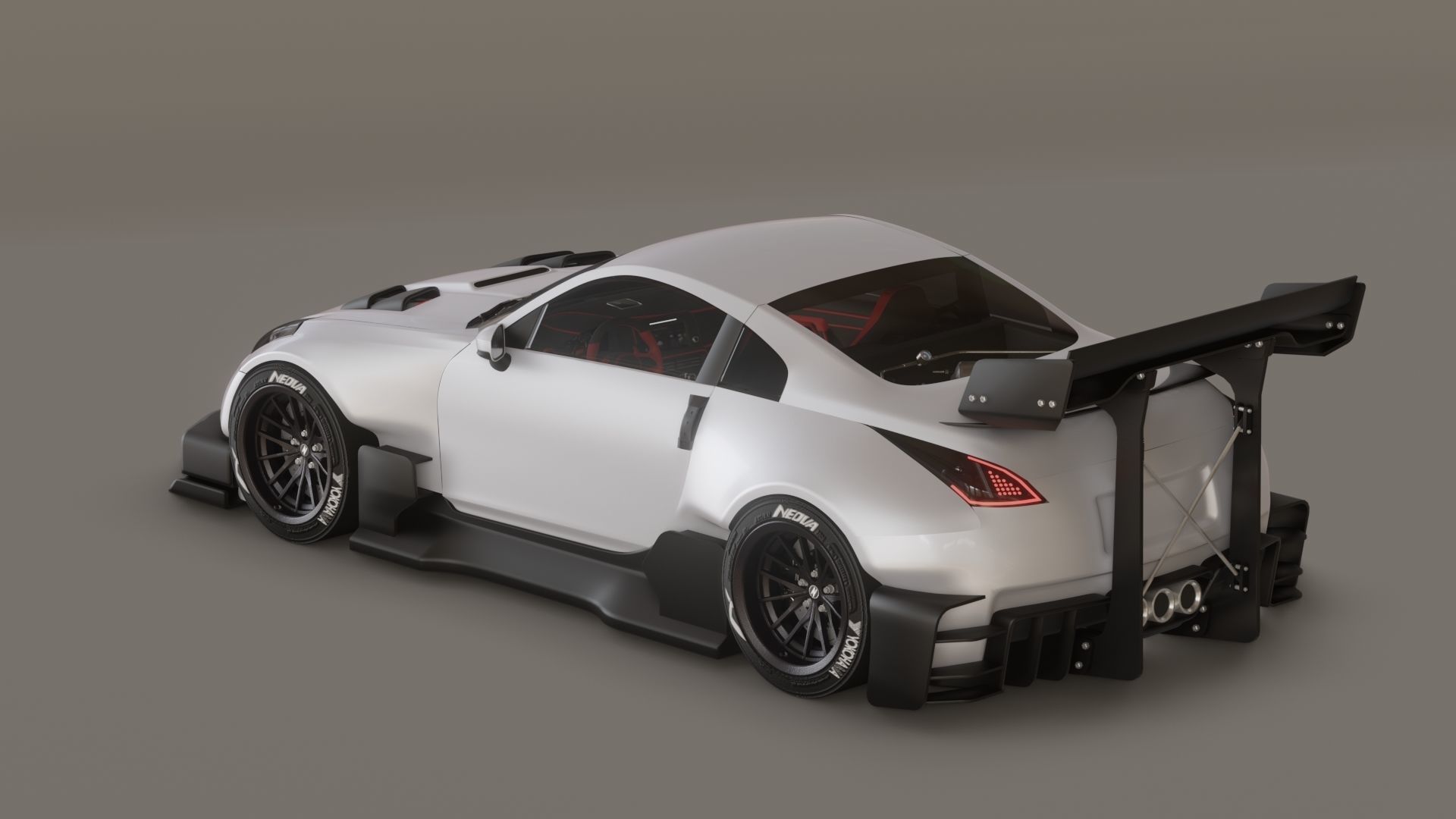 Nissan 350Z Hill Climb Wide Body Kit 3D model | CGTrader