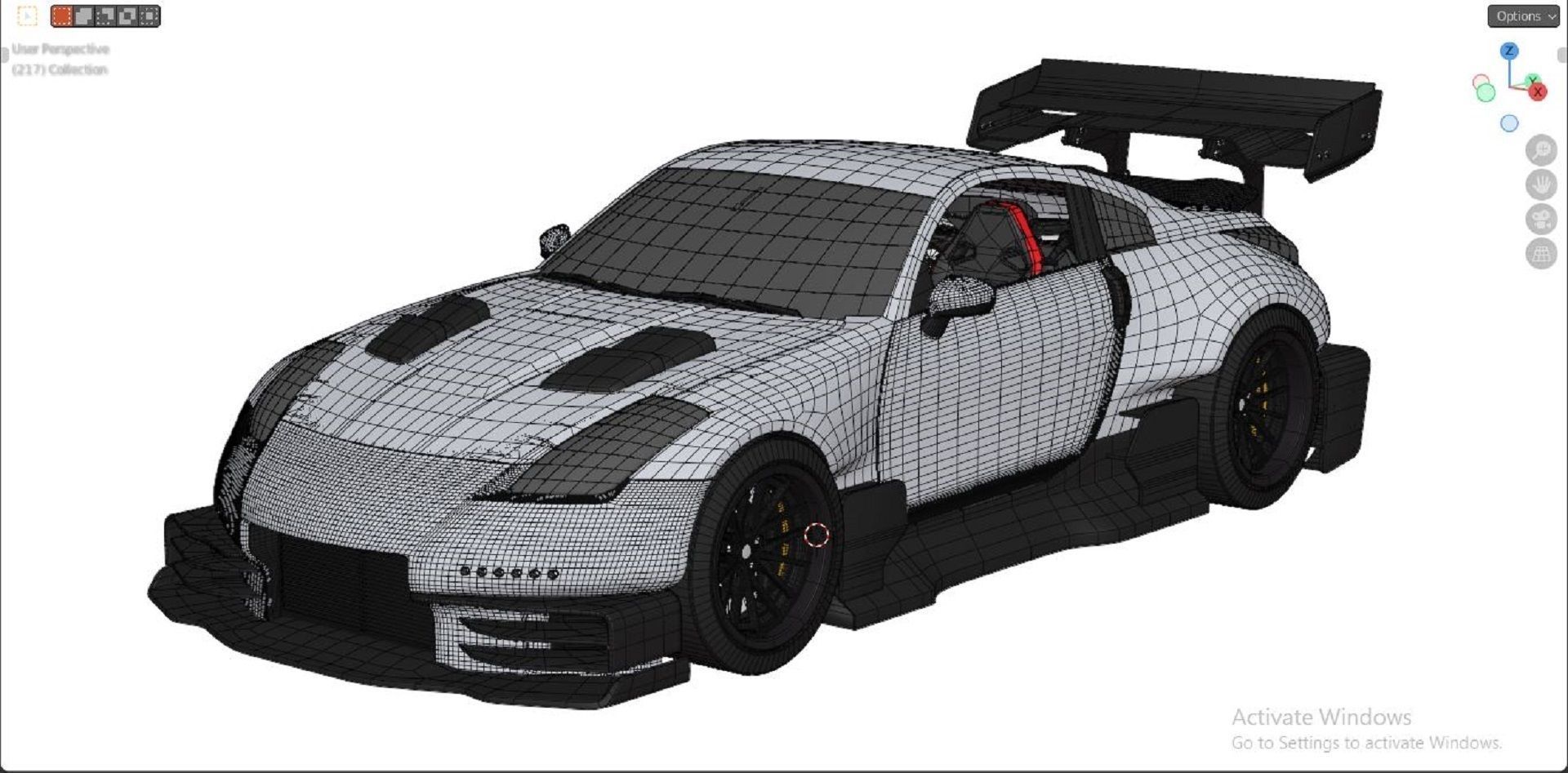 Nissan 350Z Hill Climb Wide Body Kit 3D model | CGTrader