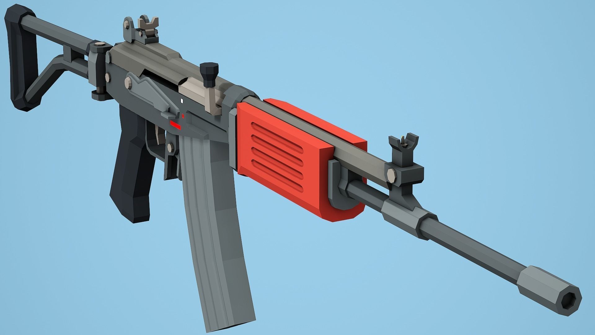 3D model Stylized Galil ARM Low Poly Mobile Ready VR / AR / low-poly ...