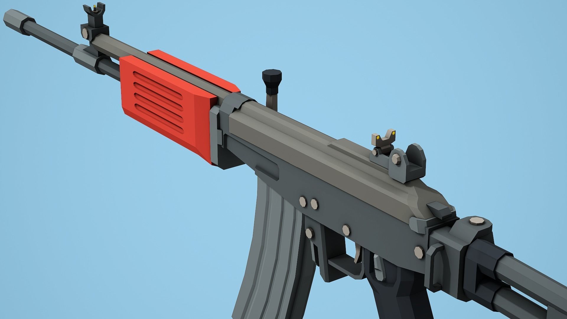 3D model Stylized Galil ARM Low Poly Mobile Ready VR / AR / low-poly ...