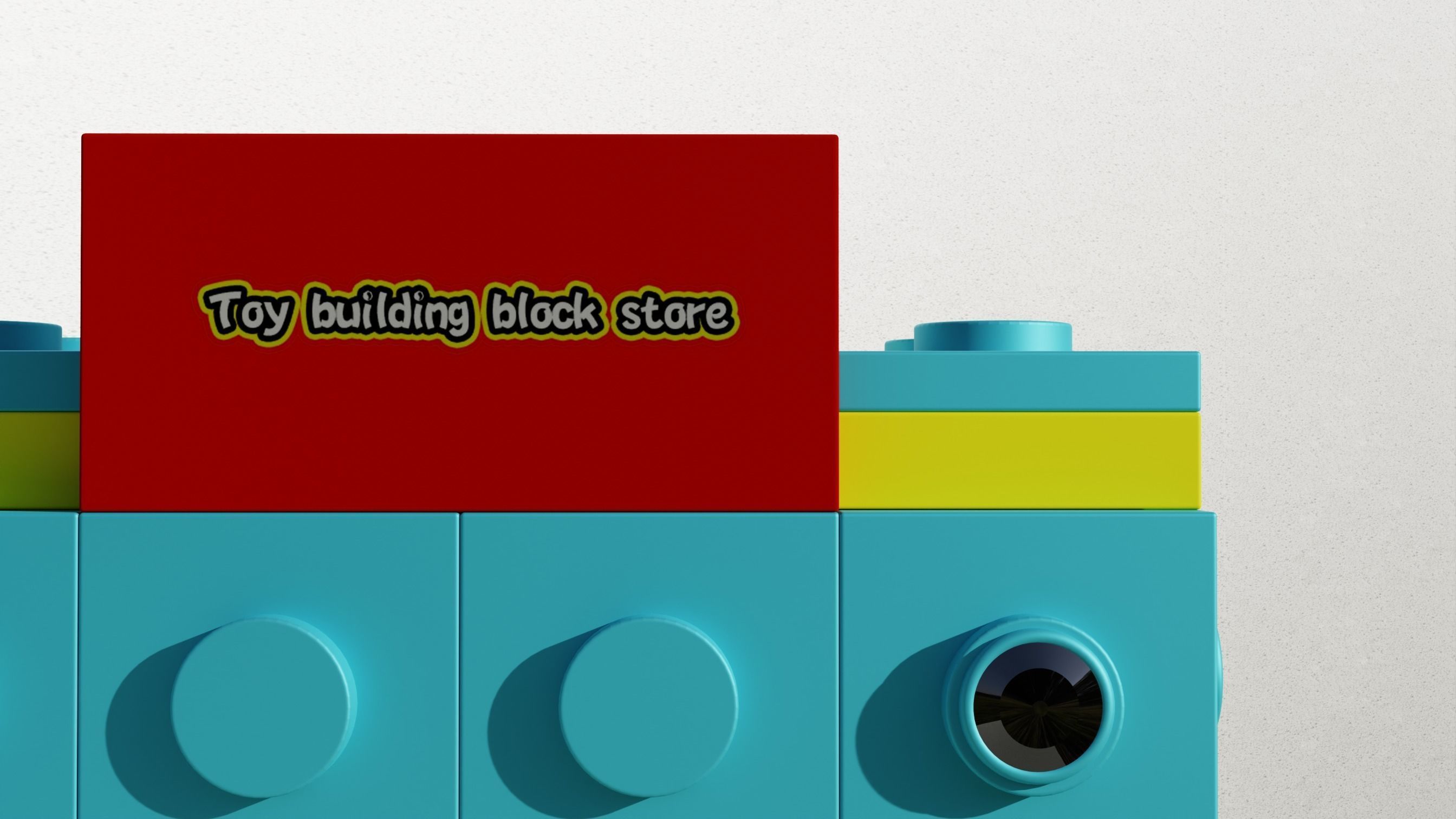 Lego Store lowpoly 3D model | CGTrader