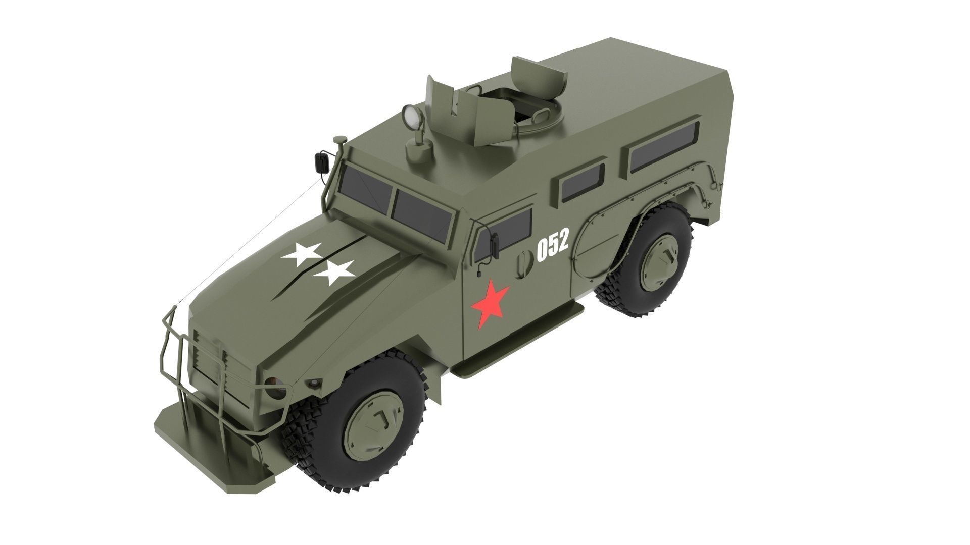 Russian Gaz Tiger 3D model | CGTrader