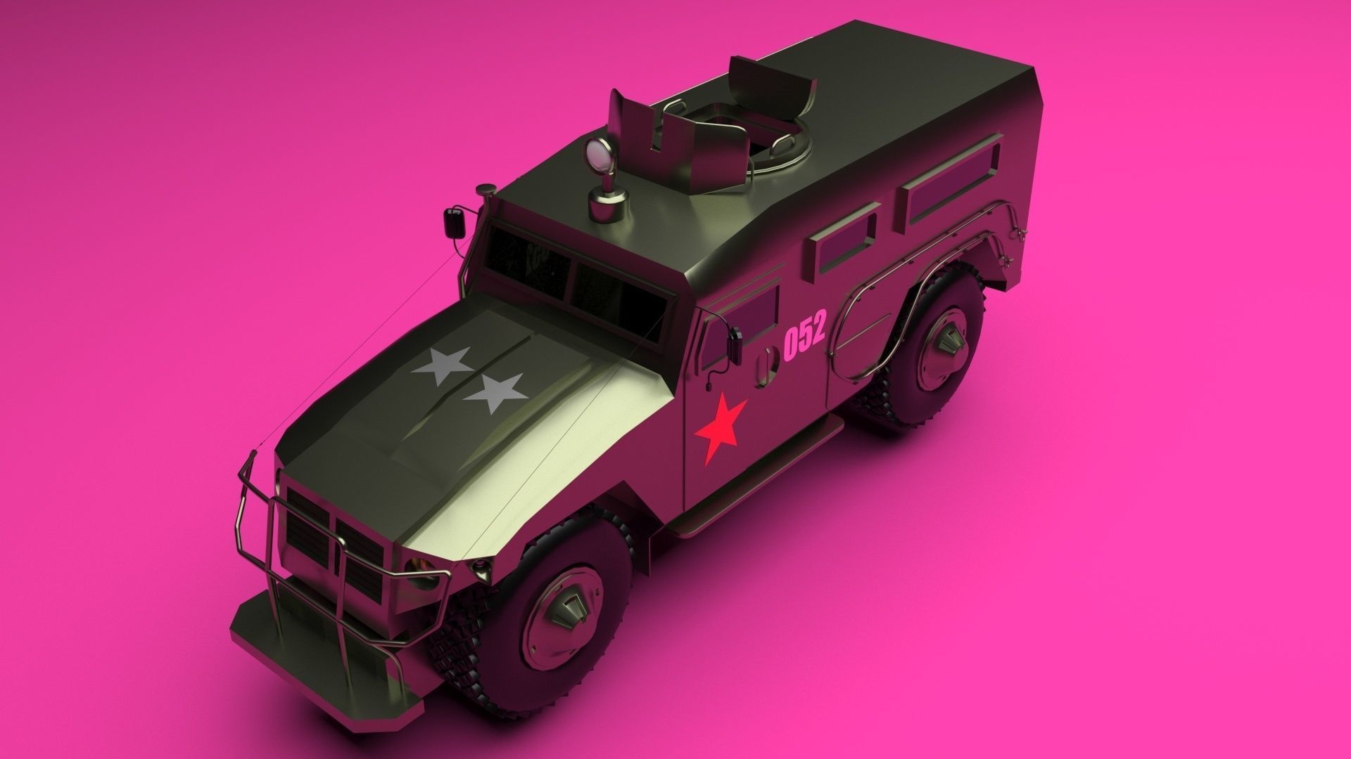 Russian Gaz Tiger 3D model | CGTrader