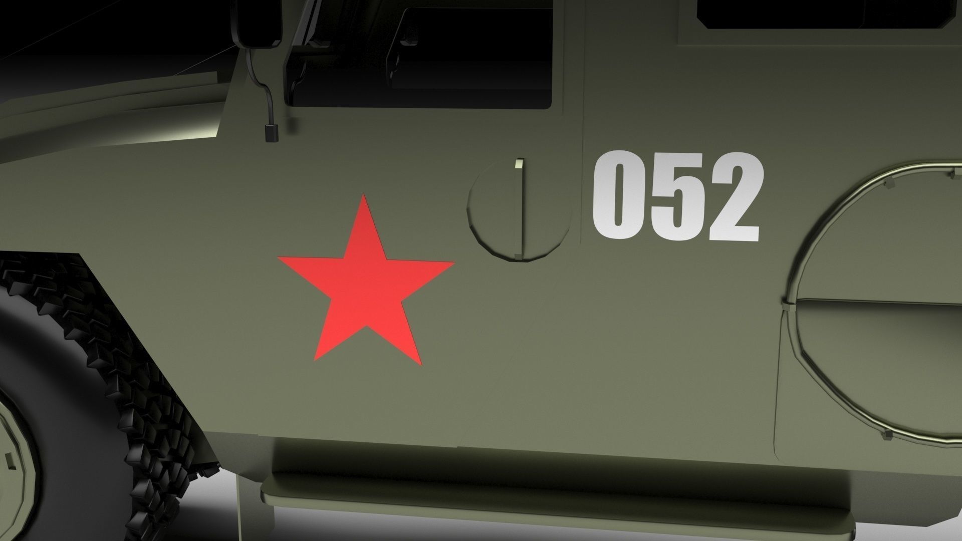 Russian Gaz Tiger 3D model | CGTrader