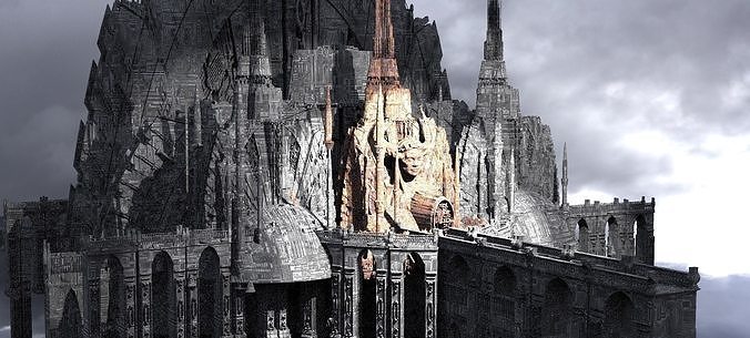 Alien Holy Temples 2 Kit bash 3D model | CGTrader