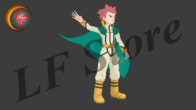 Pokemon Lance V2 3D model | CGTrader