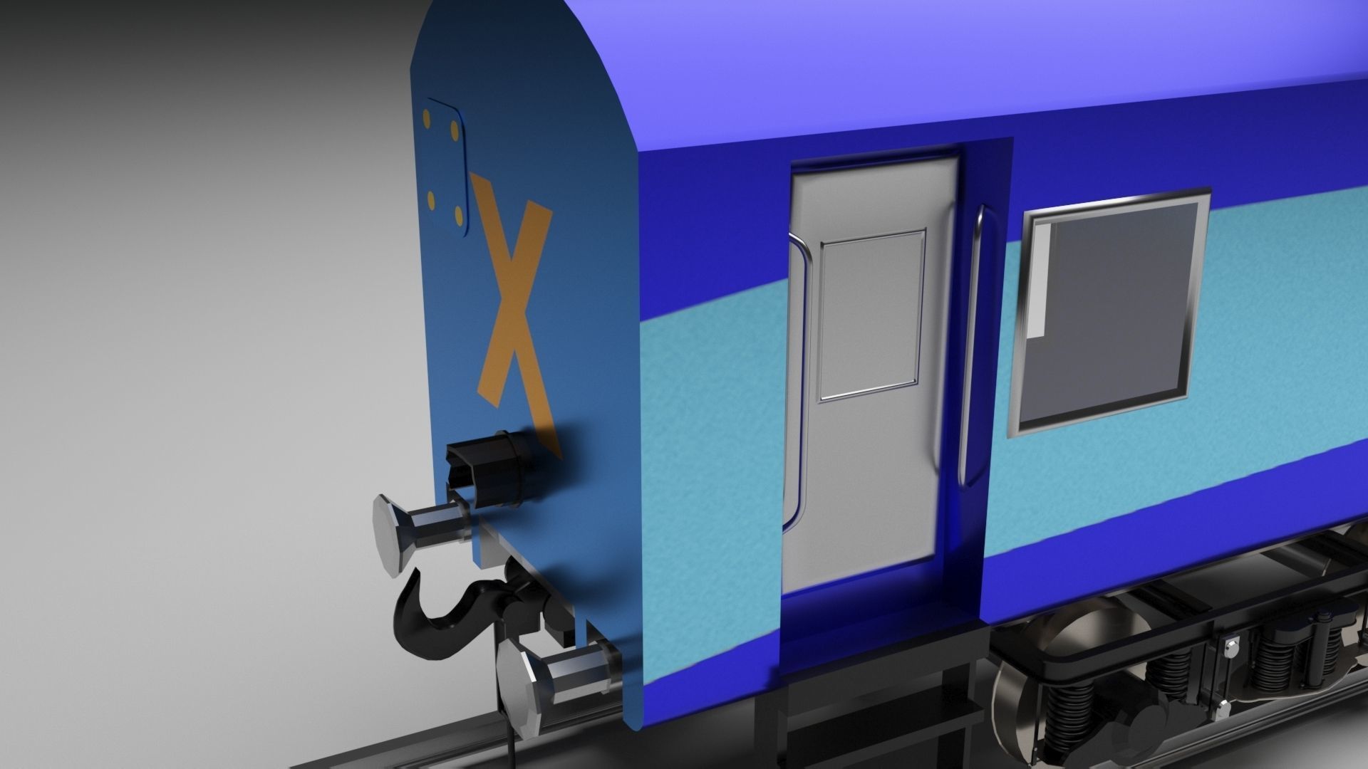 Express Train 3D model | CGTrader
