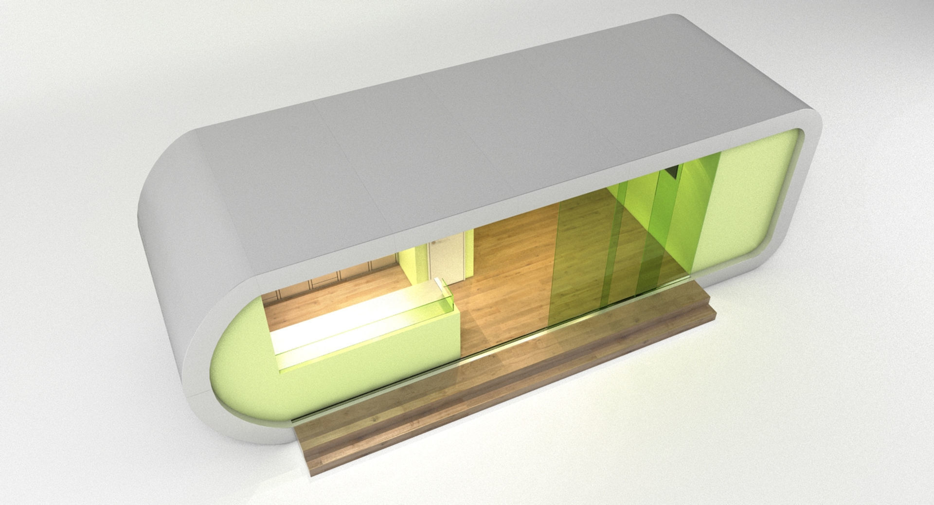 3D model Futuristic Dining Pod VR / AR / low-poly | CGTrader