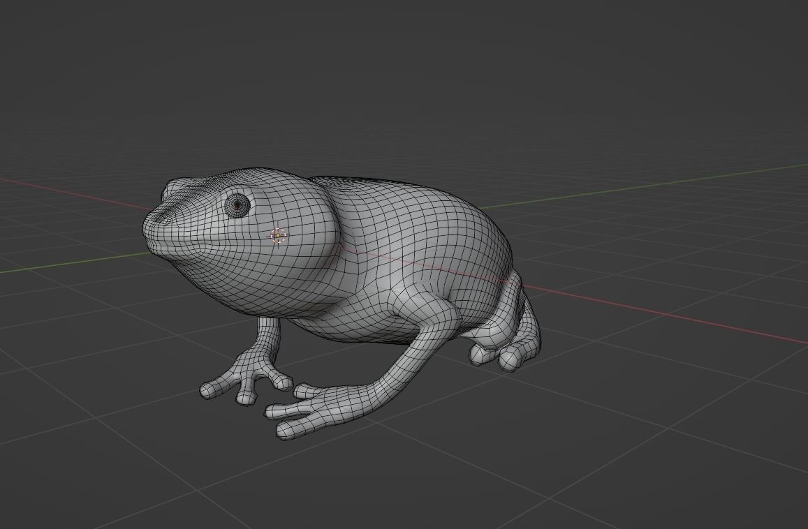Chubby Frog simple 3D model | CGTrader