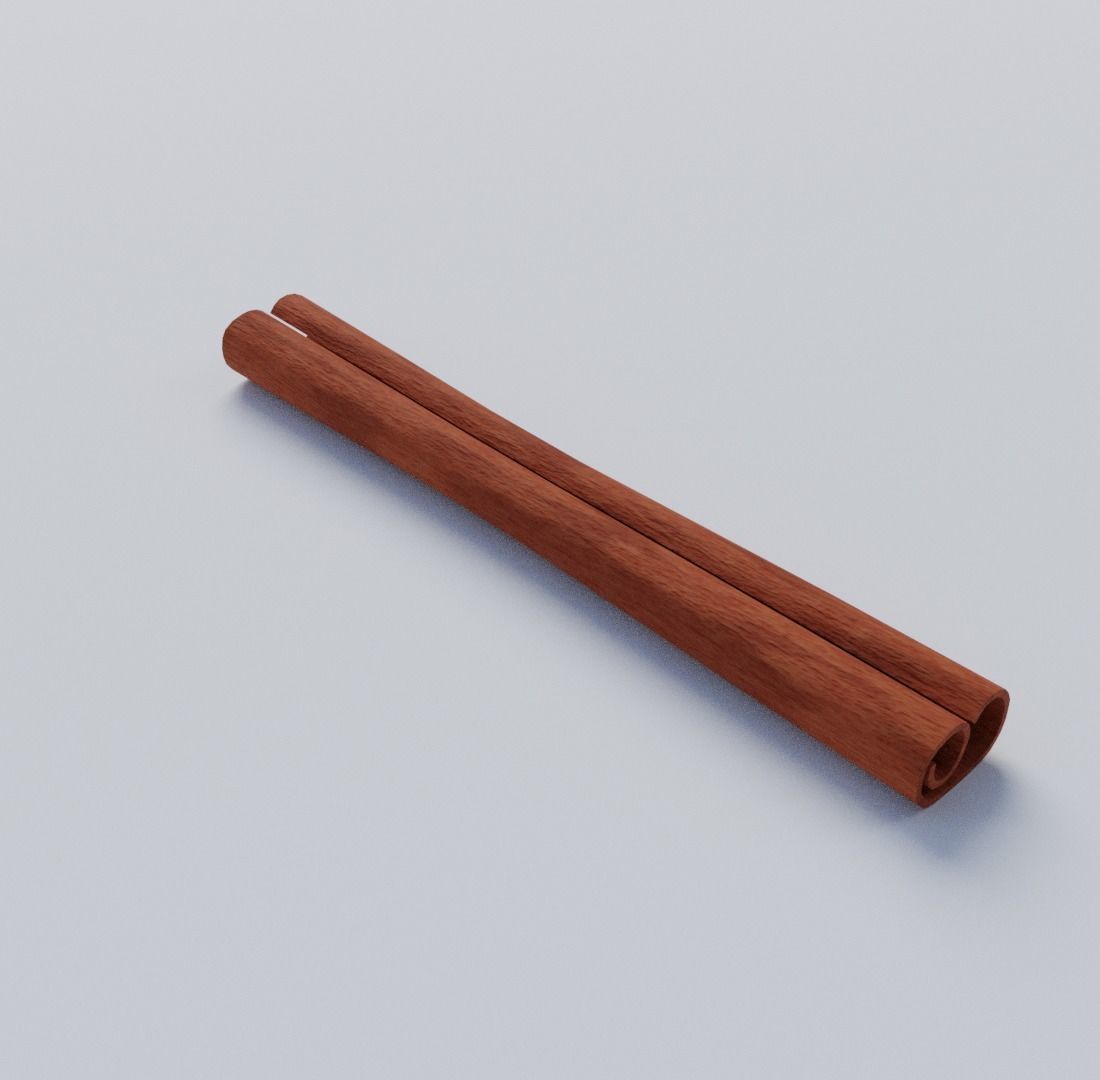 Cinnamon stick 3D model | CGTrader