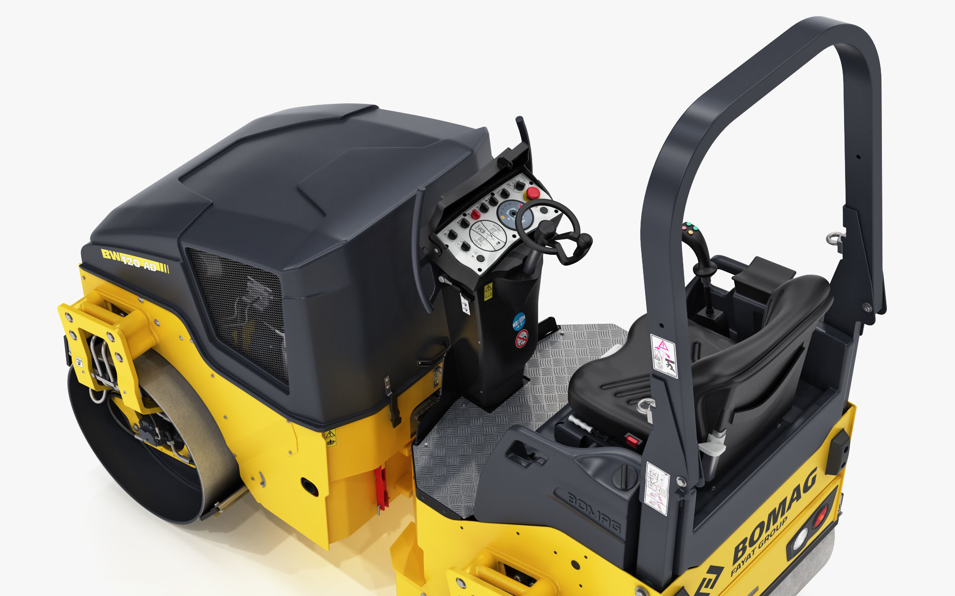 Bomag BW 120 AD5 Asphalt Roller 3D model | CGTrader