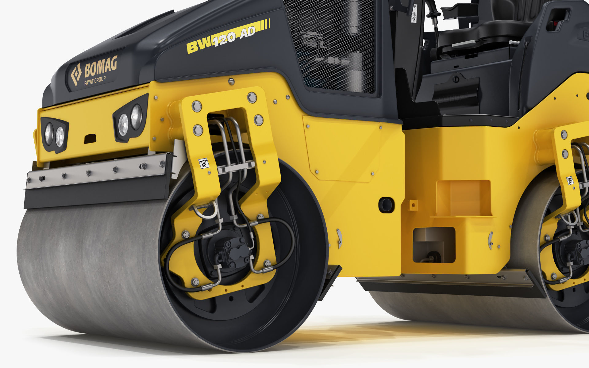 Bomag BW 120 AD5 Asphalt Roller 3D model | CGTrader