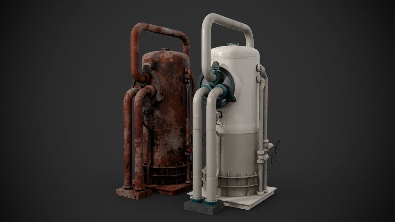 Oil-gaz separator 3D model | CGTrader