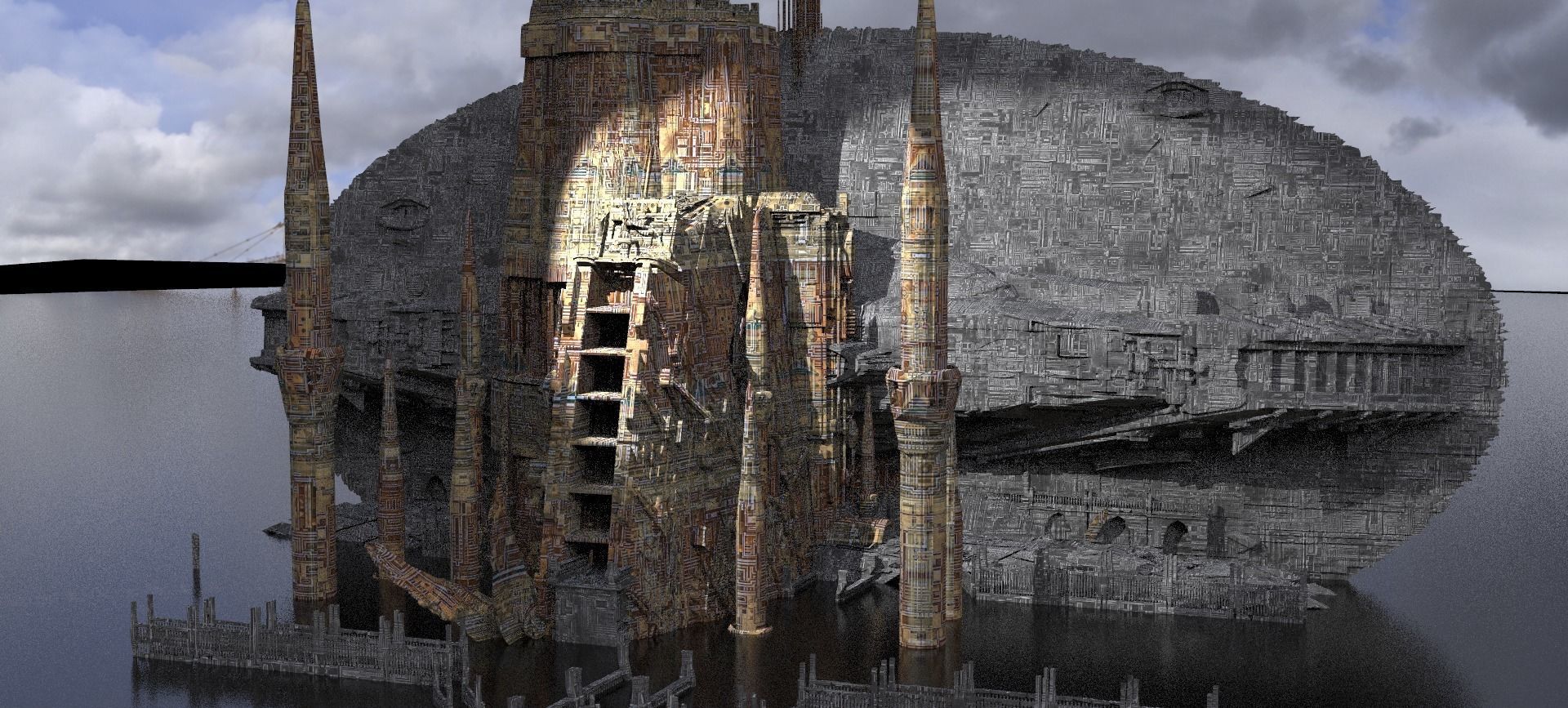 Covenant Holy Towers Kitbash 3D model | CGTrader