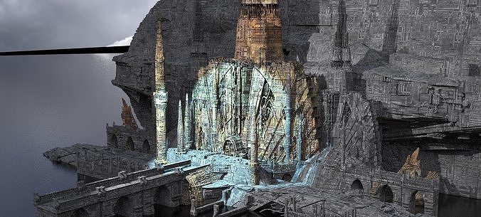 Covenant Holy Towers Temples Kit bash 2 3D model | CGTrader