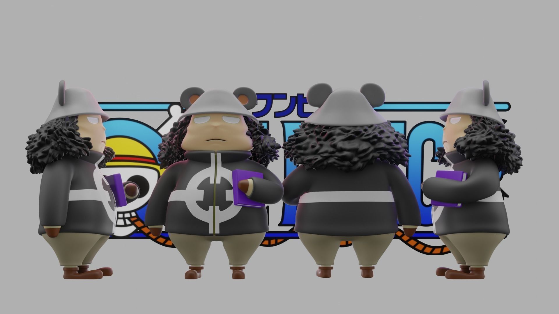 Bartholomew Kuma Chibi - One Piece 3D model 3D printable | CGTrader