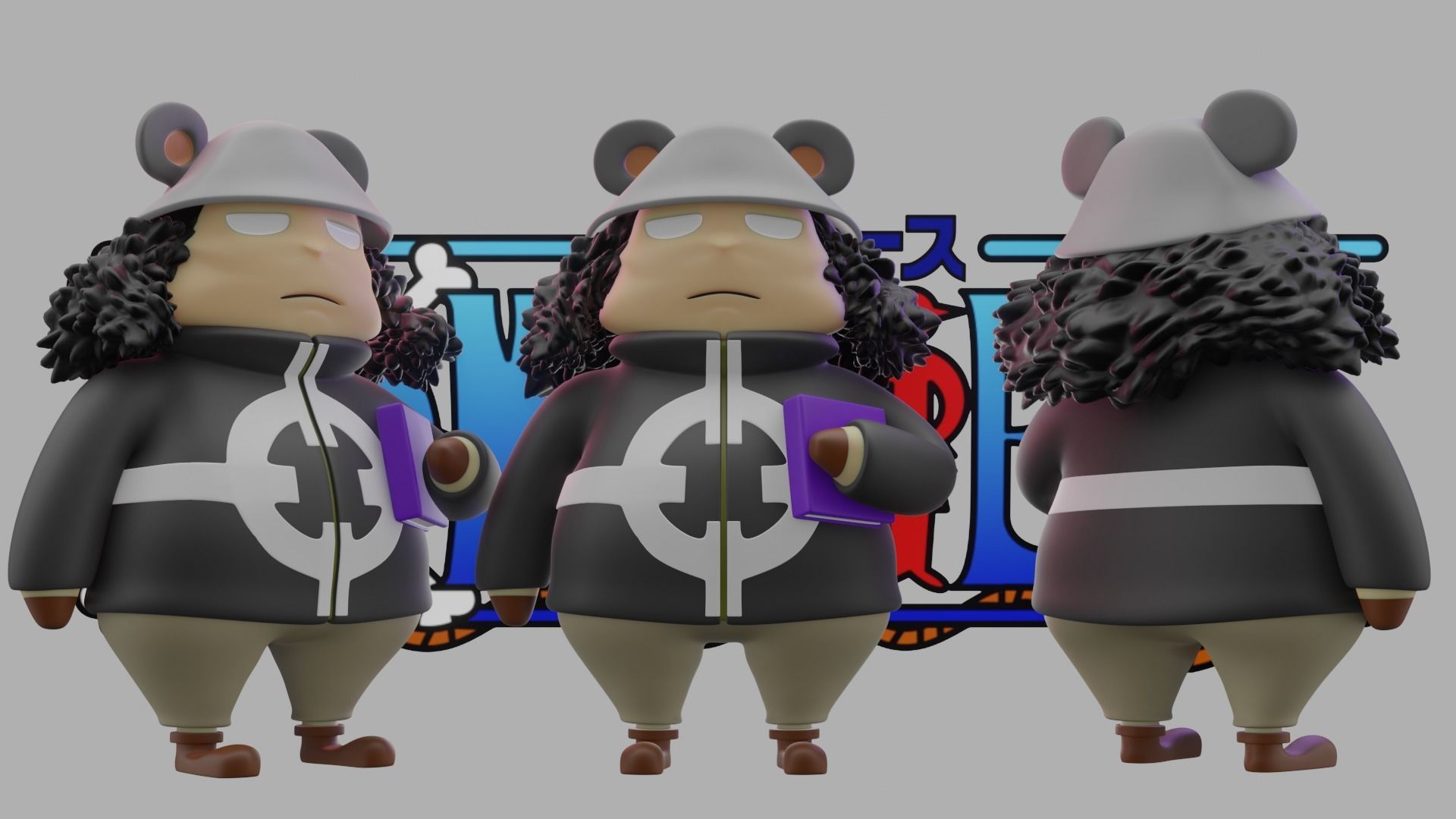 Bartholomew Kuma Chibi - One Piece 3D model 3D printable | CGTrader