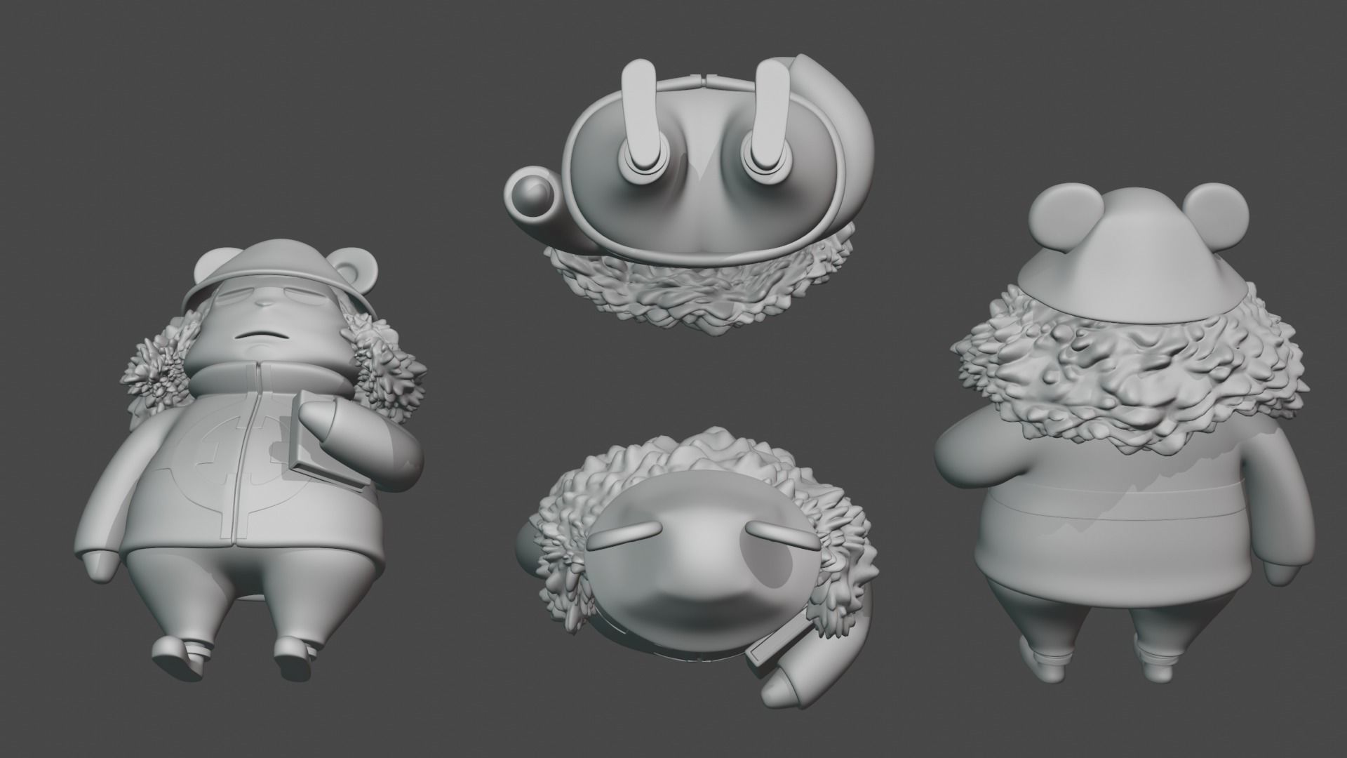 Bartholomew Kuma Chibi - One Piece 3D model 3D printable | CGTrader