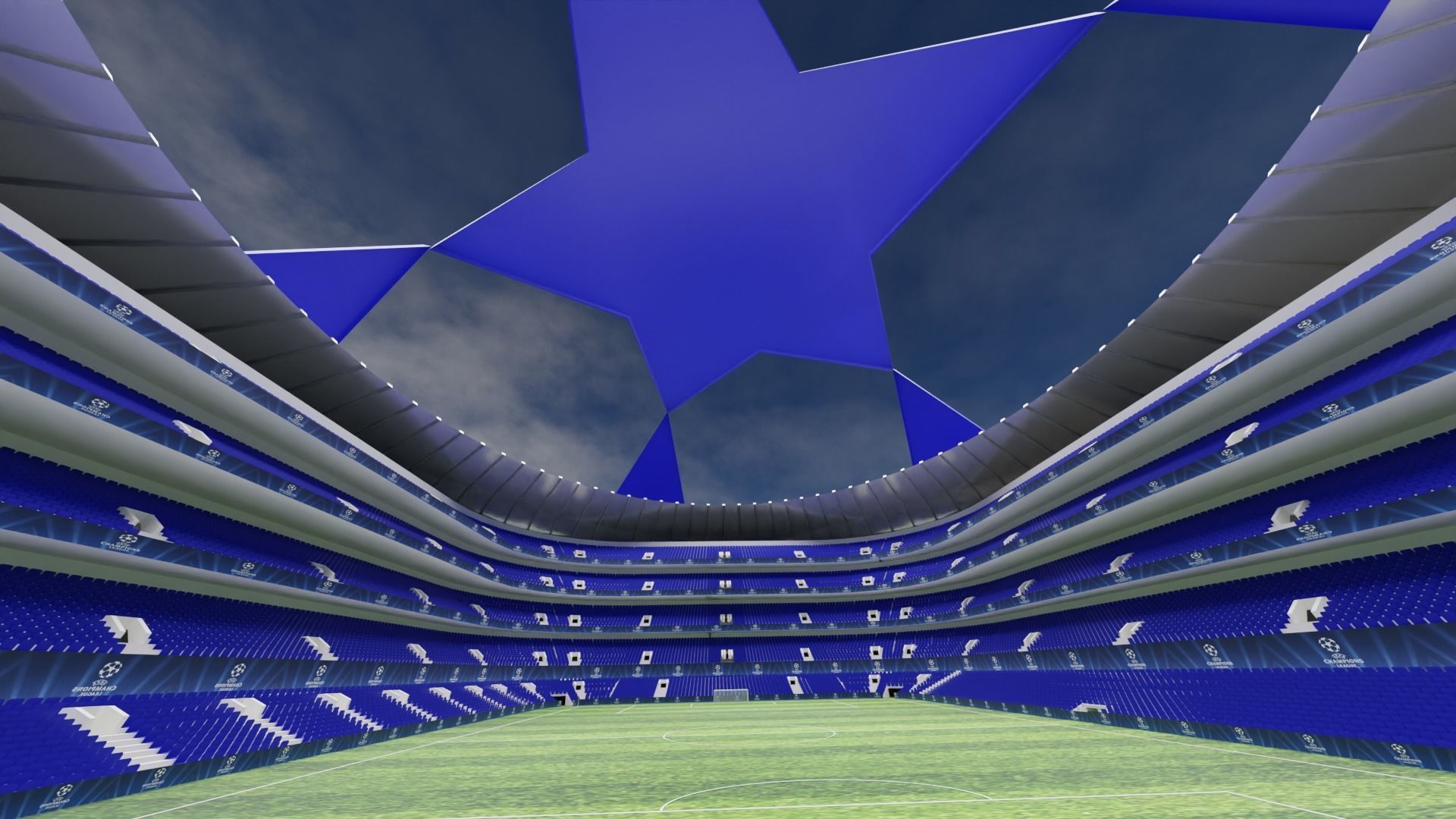 3D model Champions League Stadium VR / AR / low-poly | CGTrader