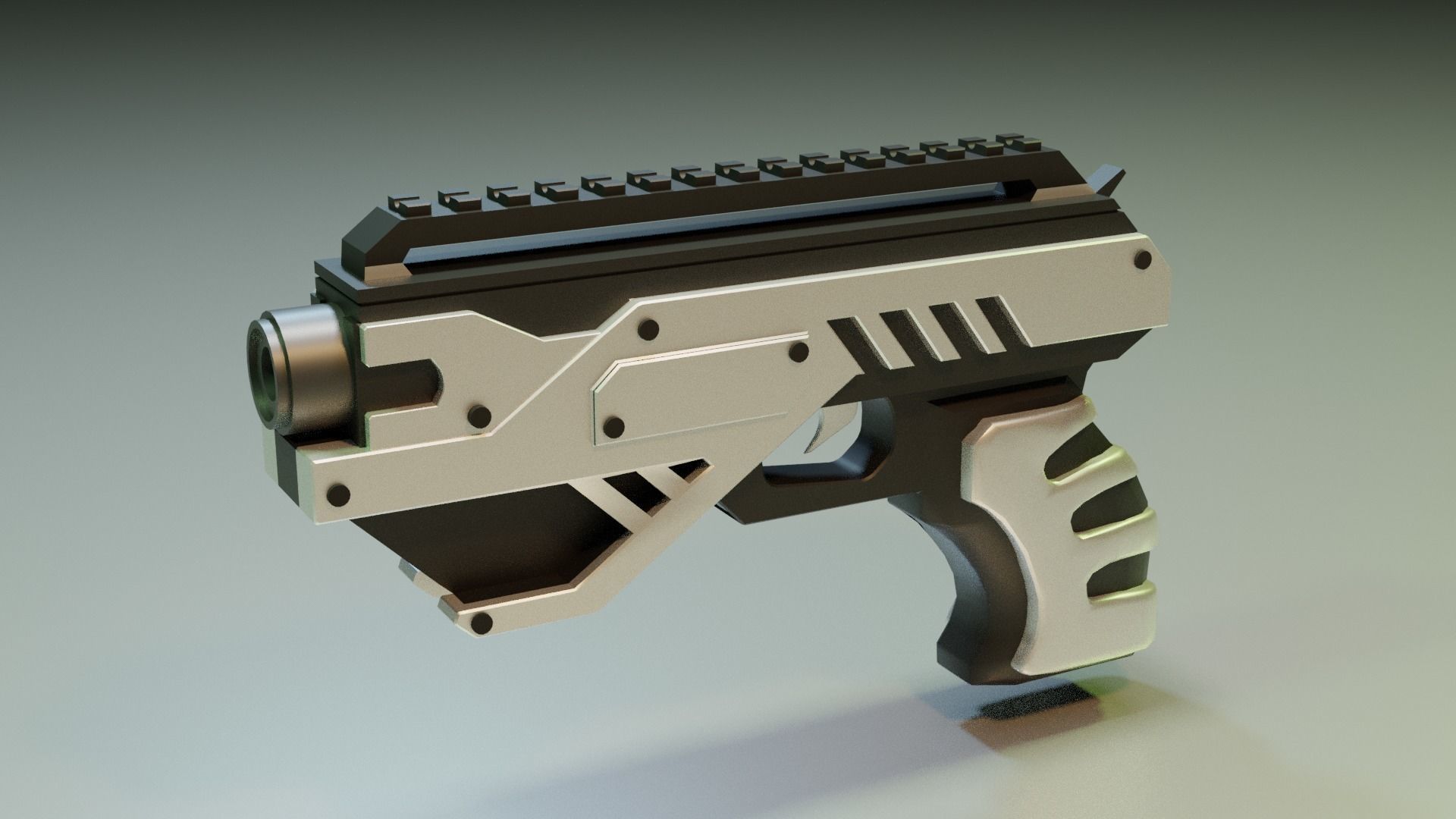 3D model Sci-fi Pistol VR / AR / low-poly | CGTrader