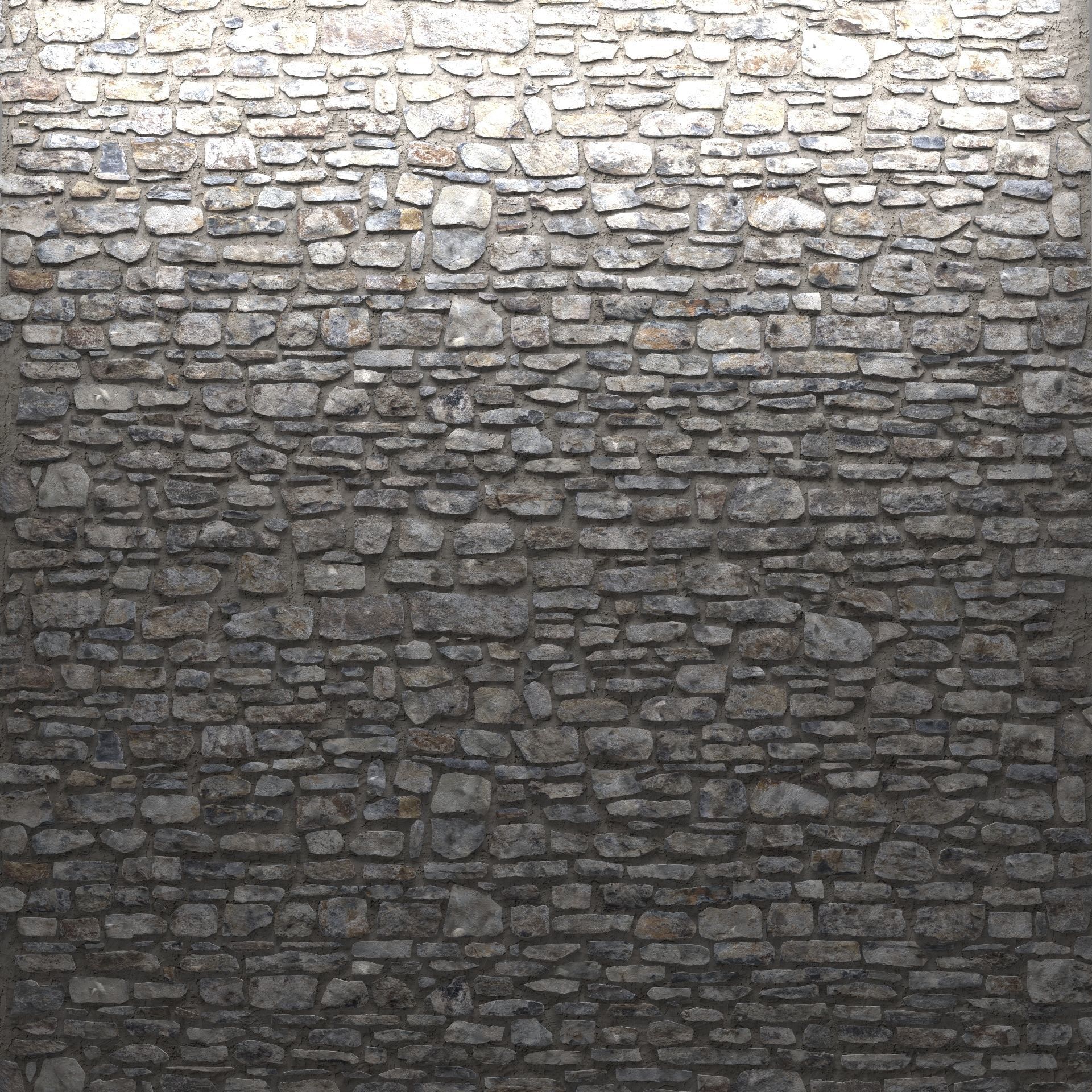 3D model Masonry Stone Wall 2 VR / AR / low-poly | CGTrader