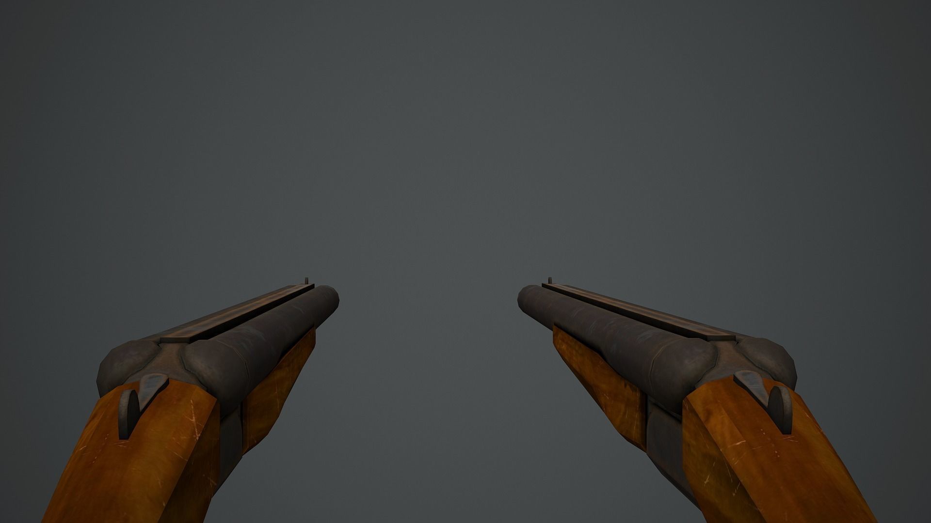 3D model Double Barrel Shotgun - Low Poly Game Ready VR / AR / low-poly ...