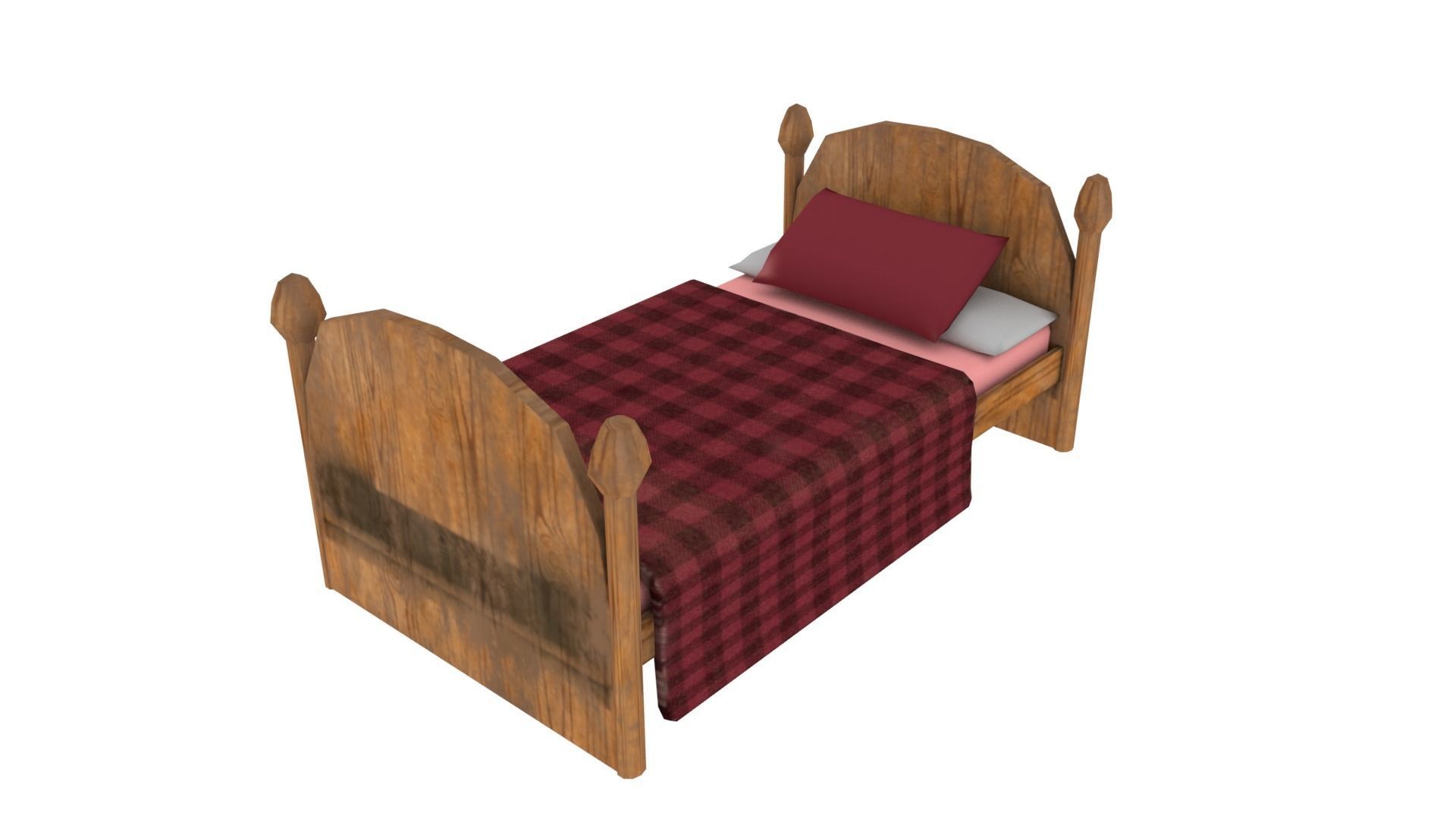 3D model Cartoon Bed VR / AR / low-poly | CGTrader