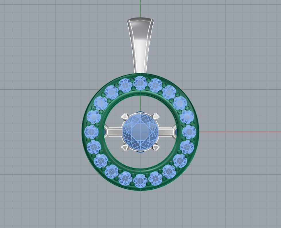 Dancing Diamond pendant 3D model 3D printable | CGTrader
