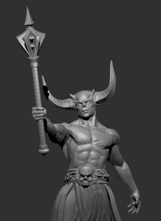 Demon Lord - 3D print model miniature 3D model 3D printable | CGTrader
