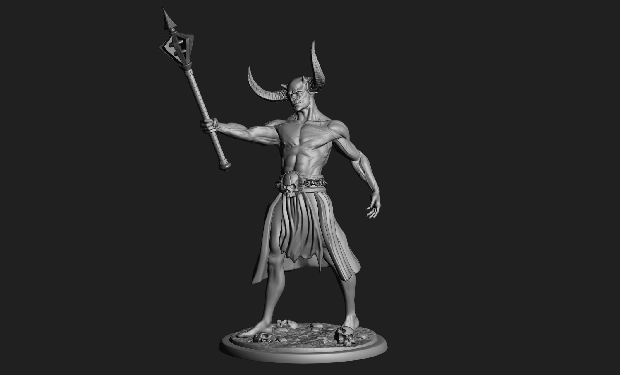 Demon Lord - 3D print model miniature 3D model 3D printable | CGTrader