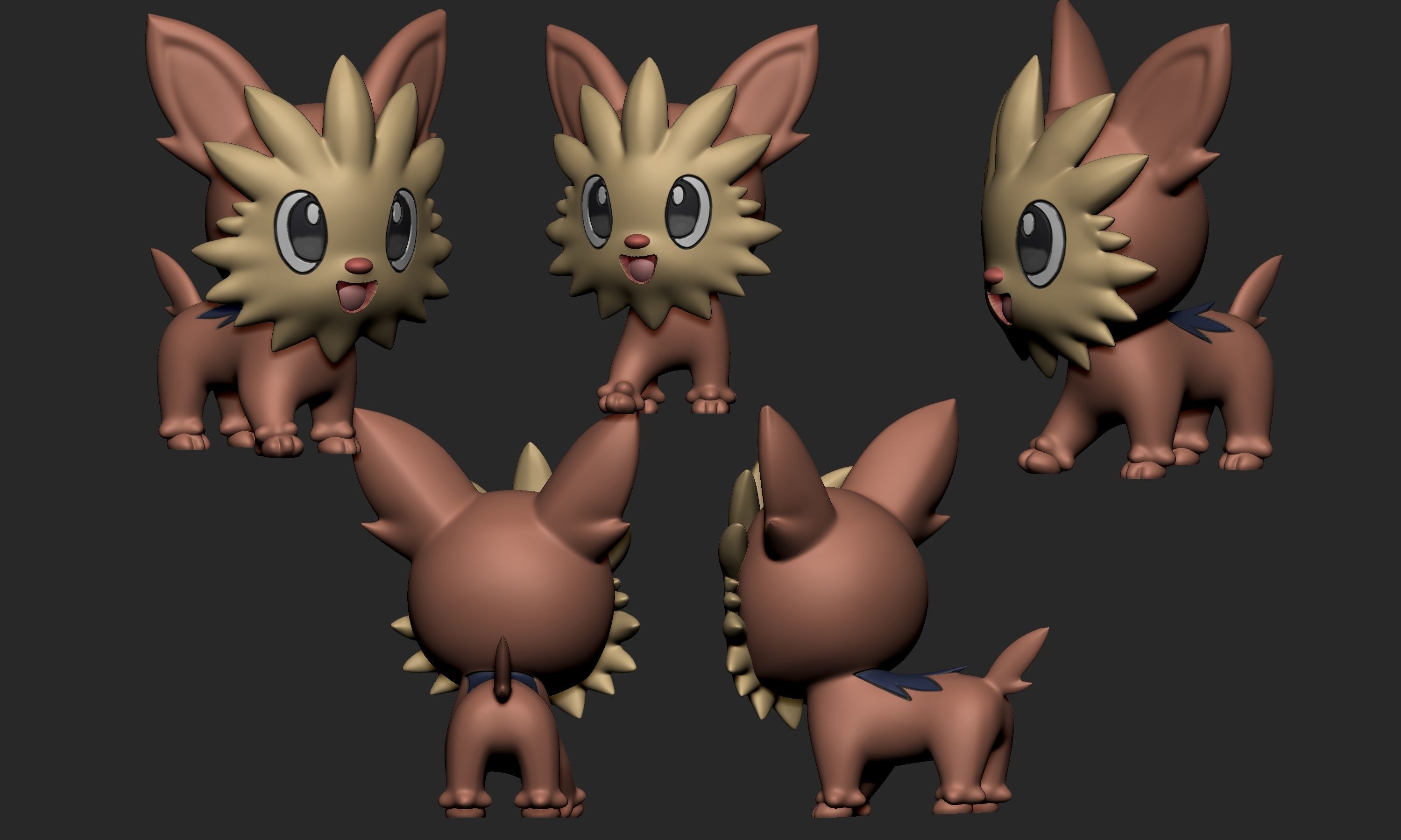 Pokemon - Lillipup with 2 poses 3D model 3D printable | CGTrader
