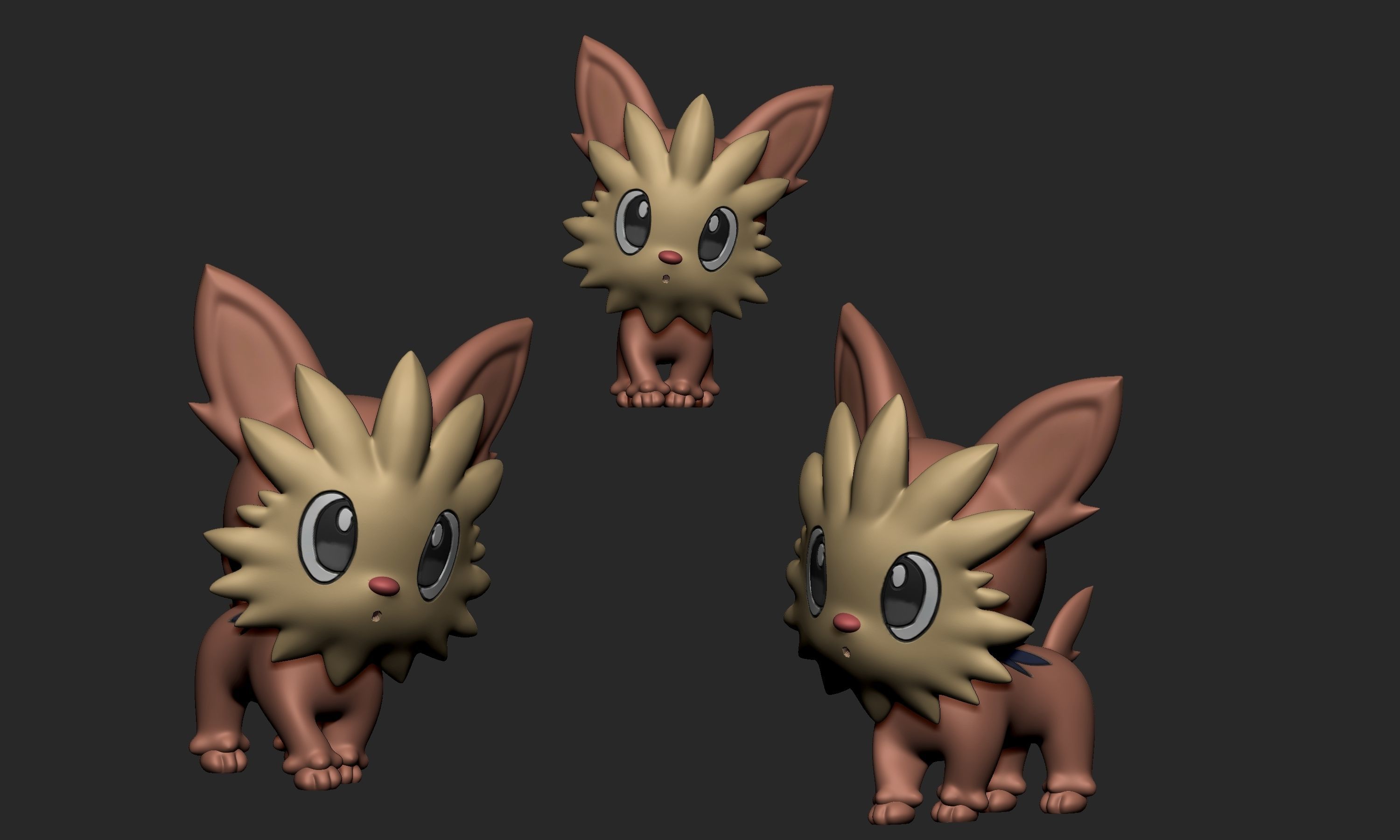 Pokemon - Lillipup with 2 poses 3D model 3D printable | CGTrader