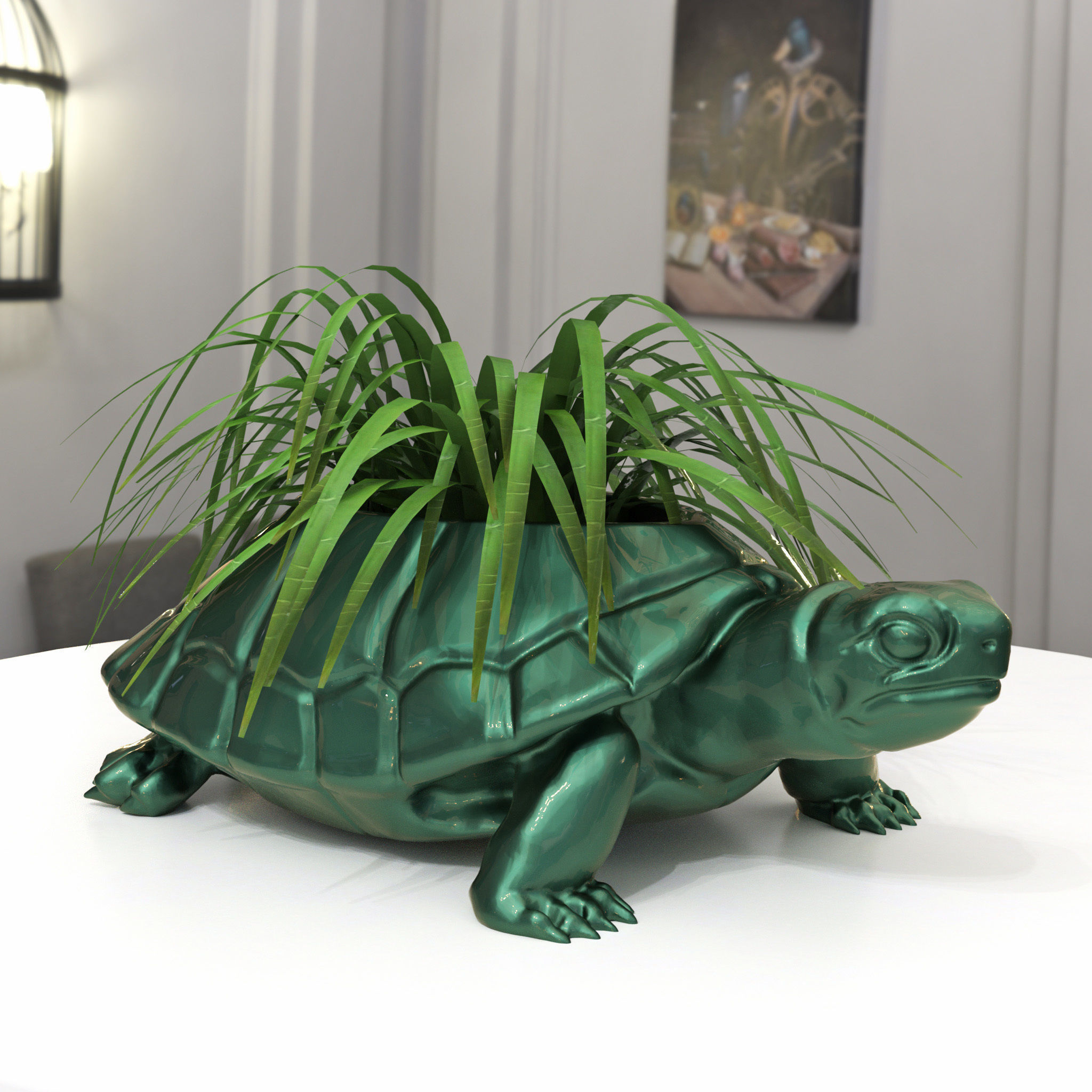 Turtle planter pot 3D model 3D printable | CGTrader