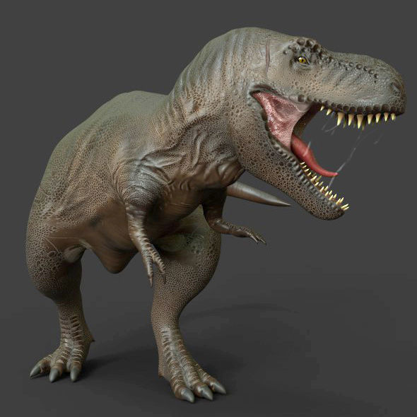 3D model T-Rex Game Asset rigged VR / AR / low-poly | CGTrader