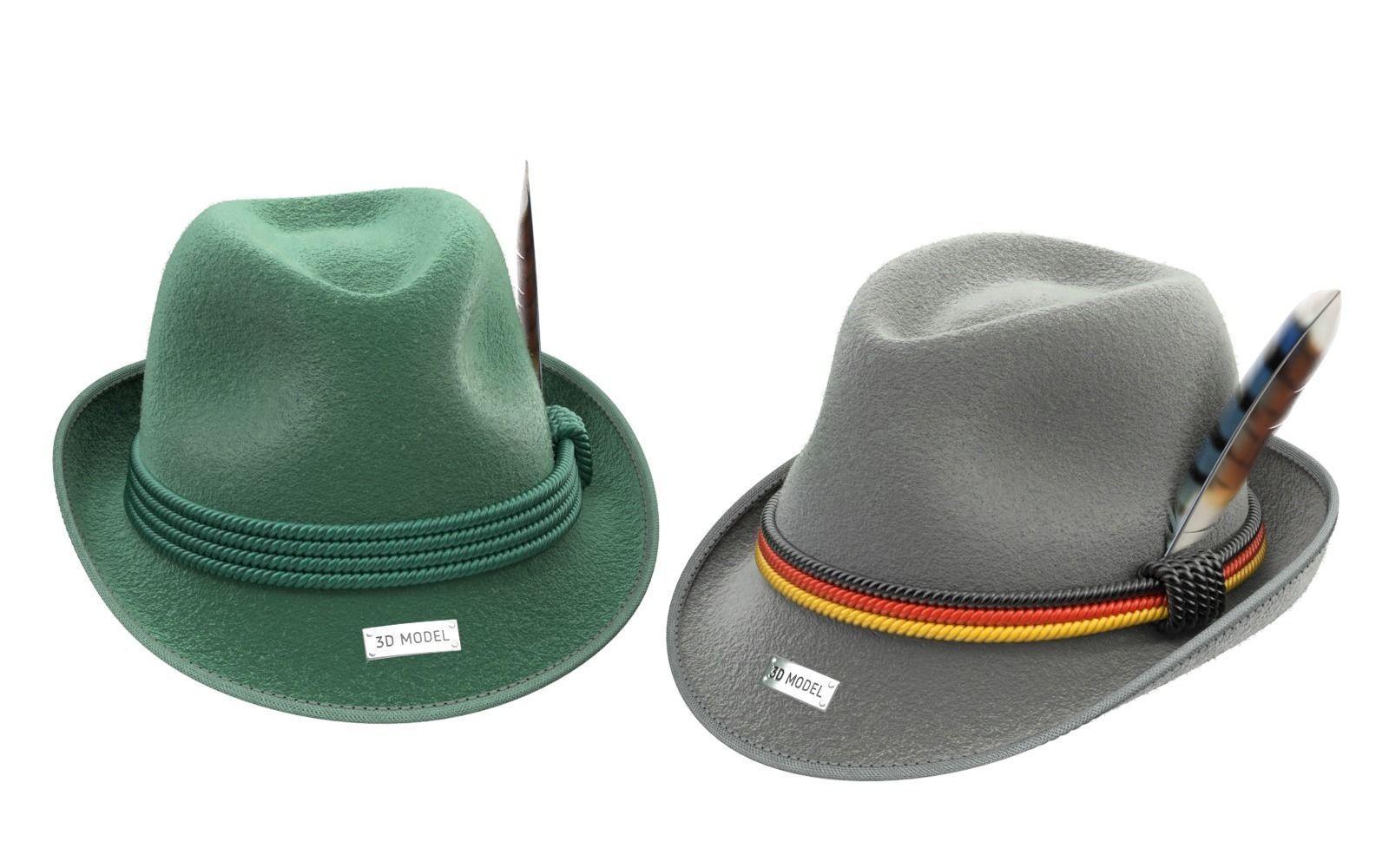 Traditional German Hat 3D model | CGTrader