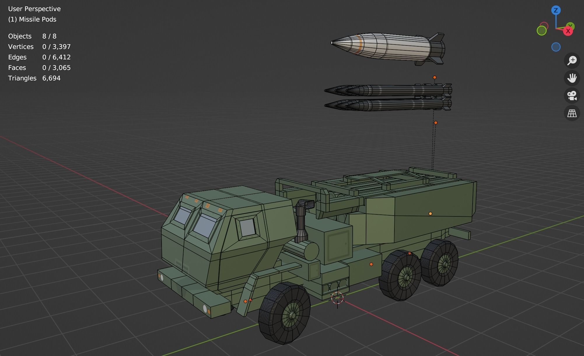 3D model HIMARS Launch rocket system VR / AR / low-poly | CGTrader