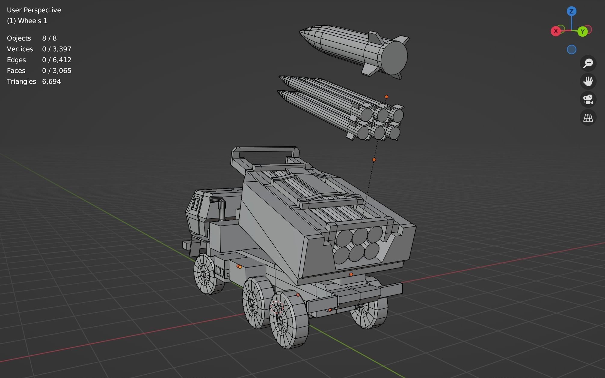 3D model HIMARS Launch rocket system VR / AR / low-poly | CGTrader
