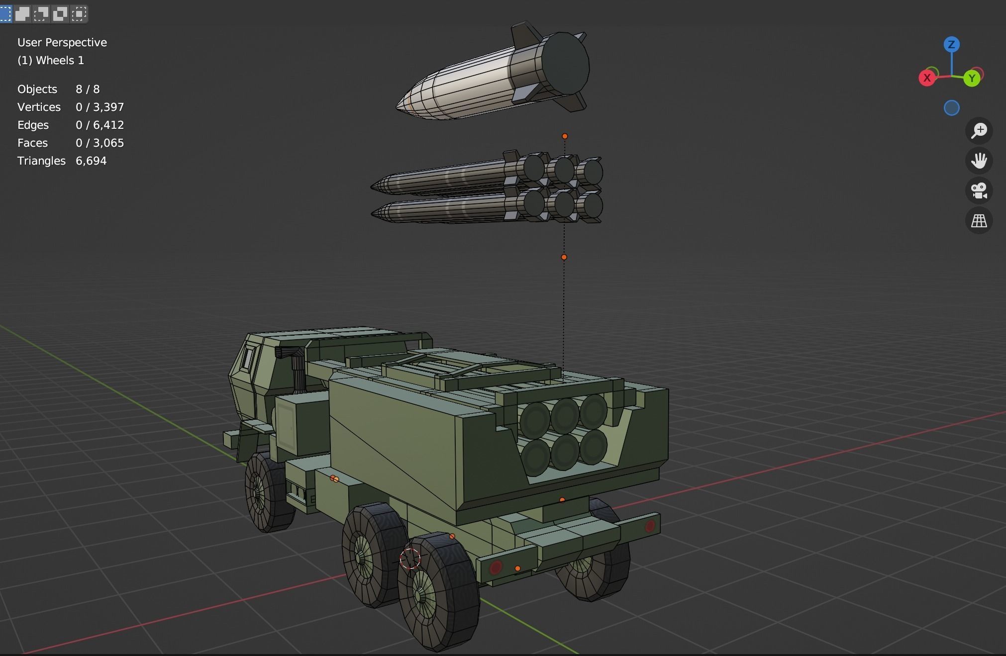 3D model HIMARS Launch rocket system VR / AR / low-poly | CGTrader